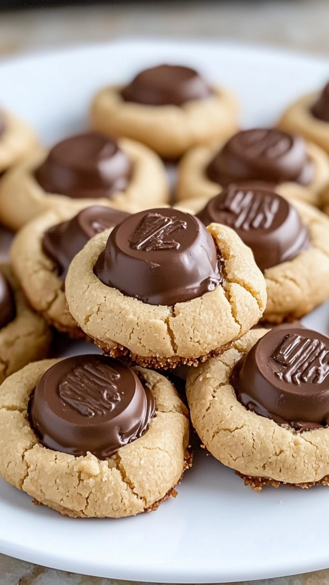 Peanut Butter Bliss: Reese’s Cup Stuffed Peanut Butter Blossom Cookies ...