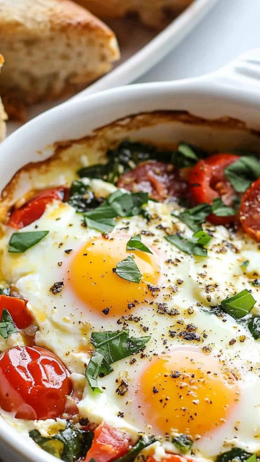 Baked Feta Eggs: A Mediterranean-Inspired Delight for Breakfast or ...