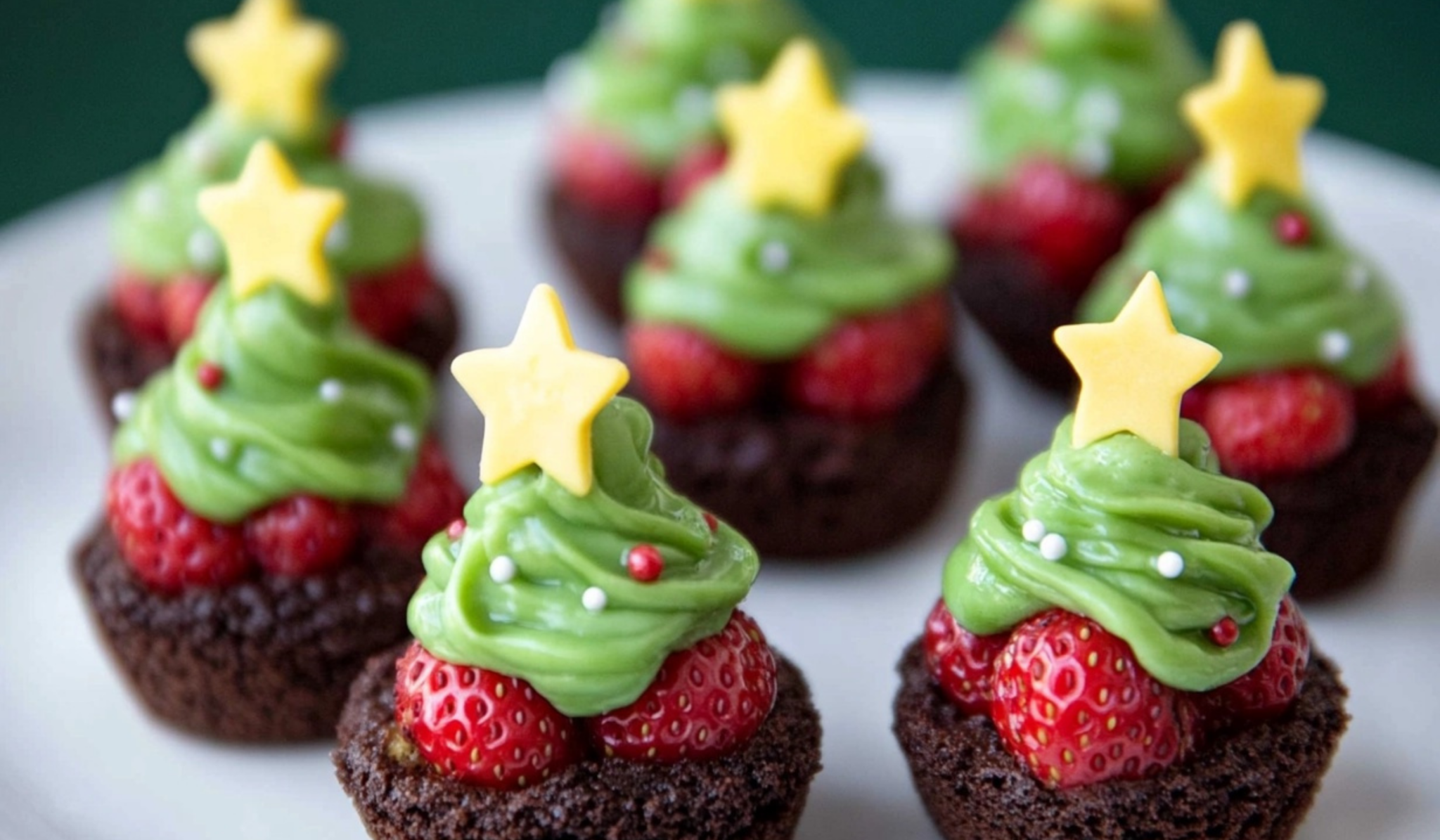 Strawberry Christmas Tree Brownie Bites: A Festive and Fun Holiday ...