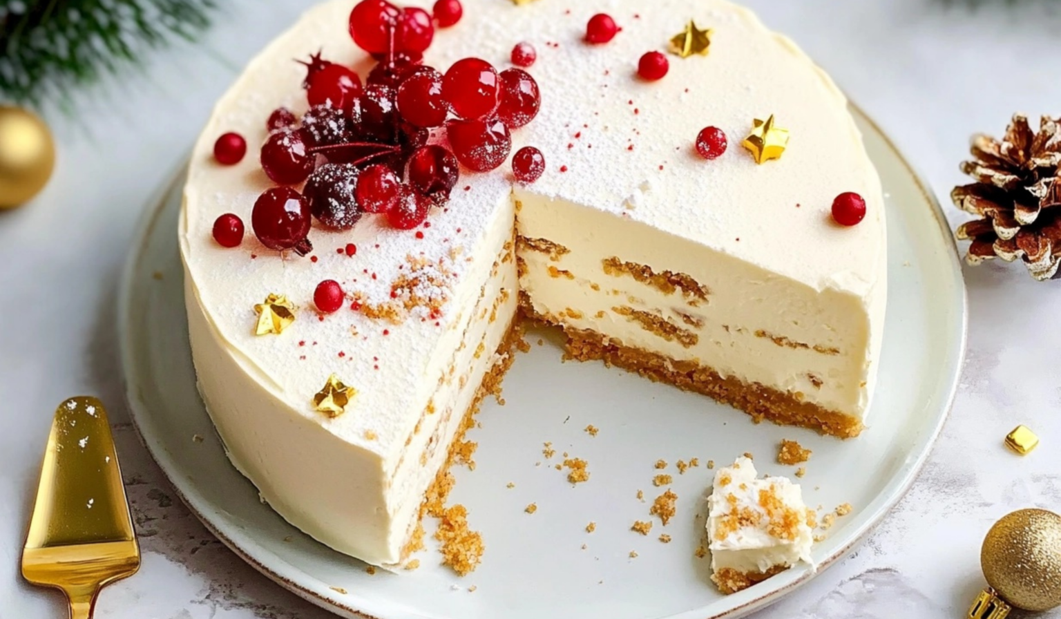 White Christmas Mousse Cake: A Delightful Holiday Dessert – Marcela Recipes