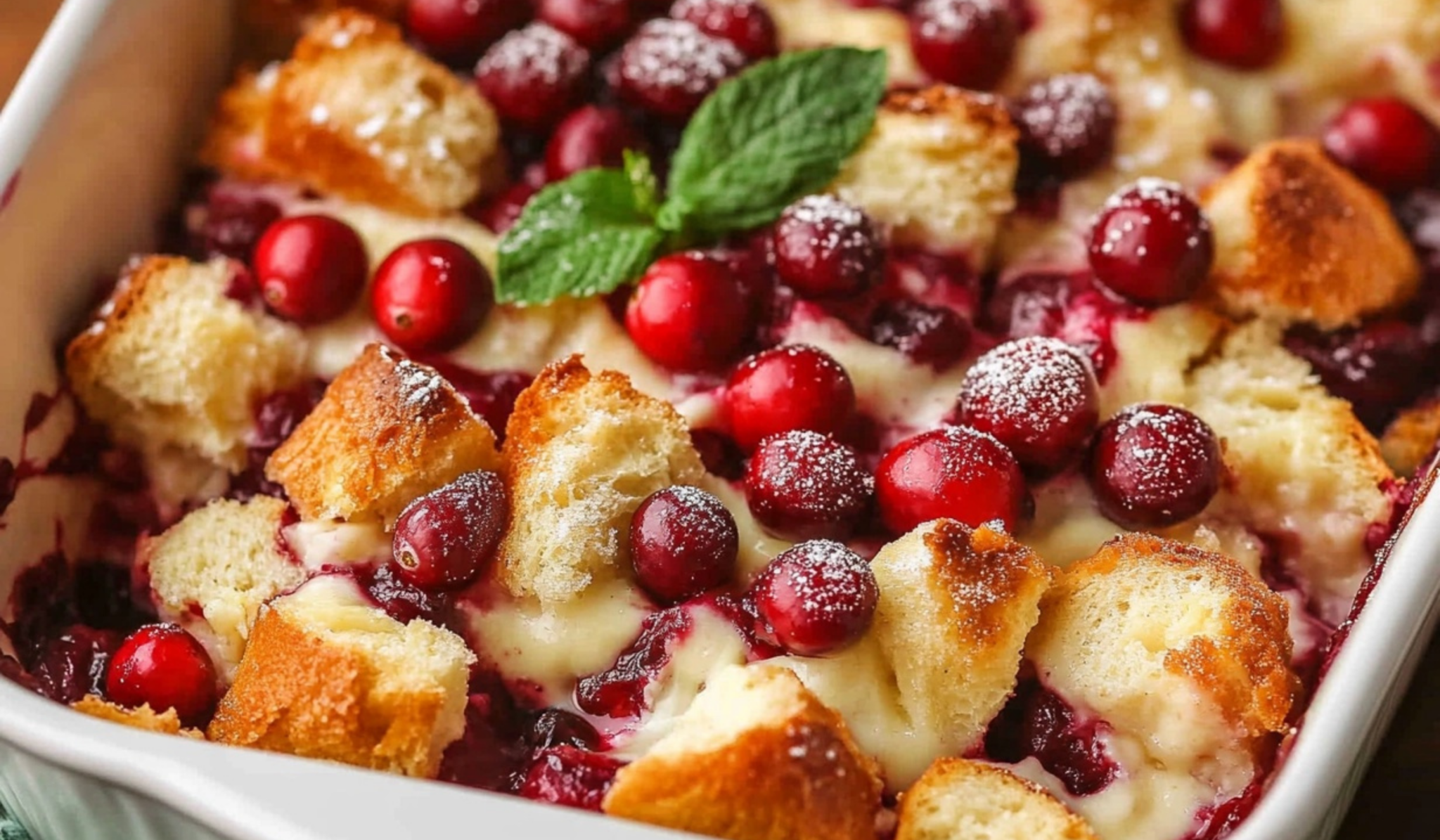 Cranberry Breakfast Bread Pudding: A Holiday Delight – Marcela Recipes