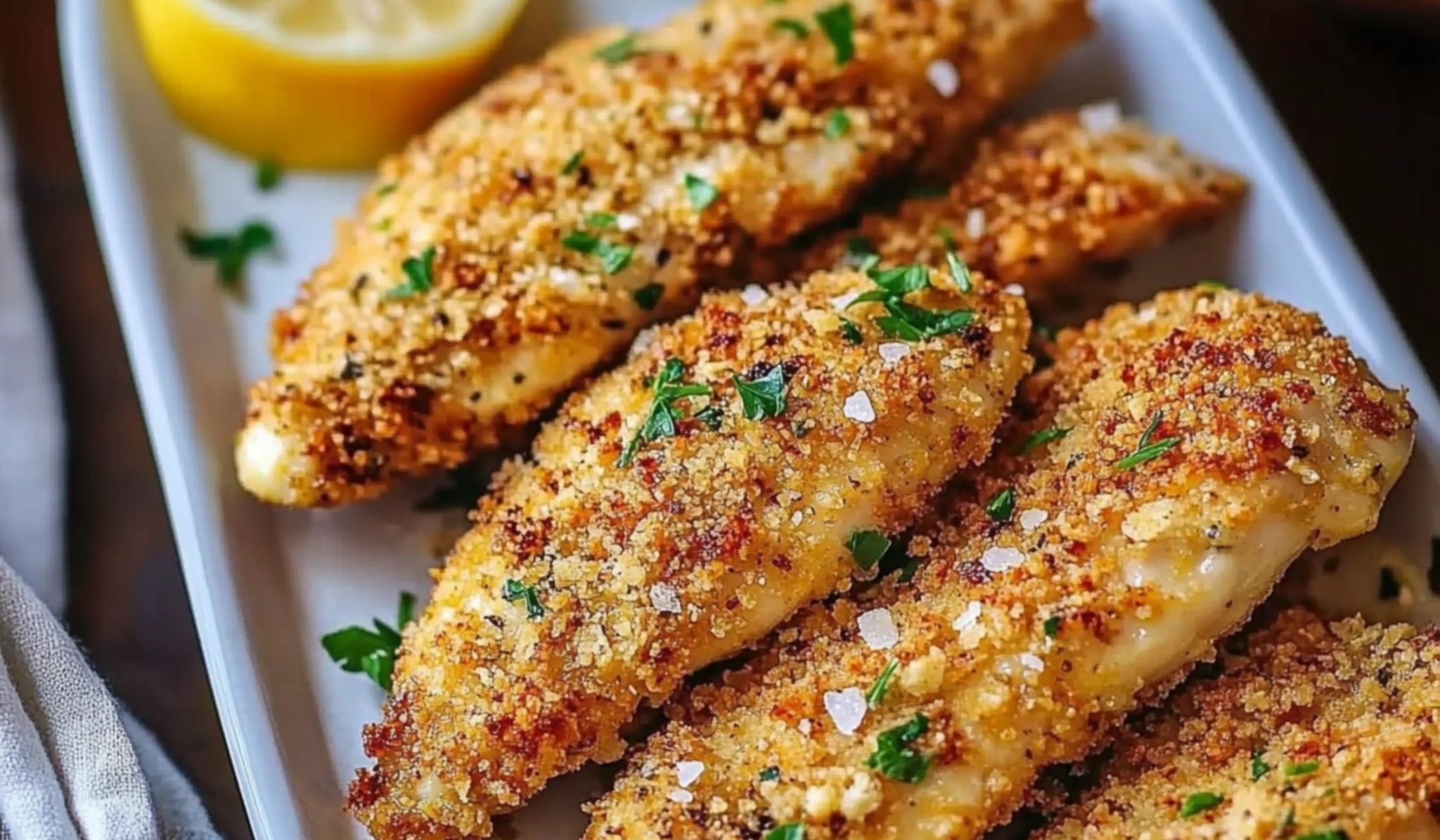 Lemon Garlic Parmesan Chicken Tenders: A Crispy, Flavorful Delight ...