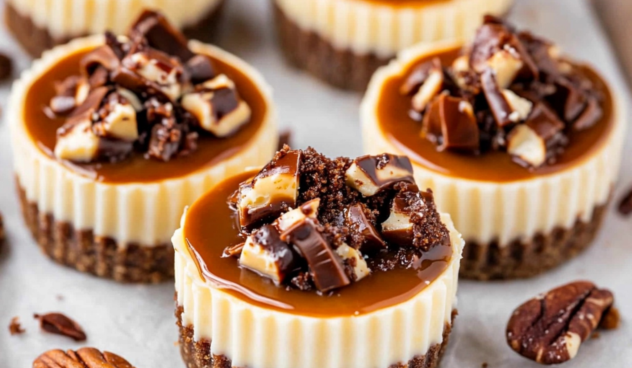 Mini Turtle Cheesecakes: The Perfect Blend of Decadence and Bite-Sized ...